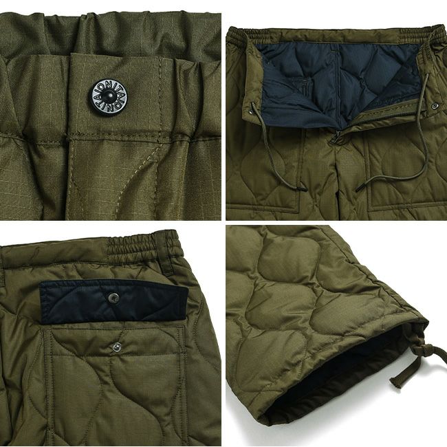 TAION タイオン レギュラーミリタリーダウンパンツ ユニセックス